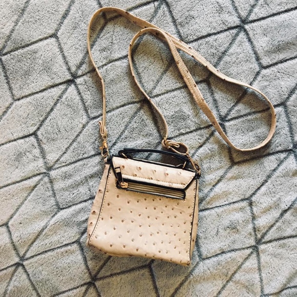 Noelle | Bags | Noelle Mini Ostrich Crossbody Bag | Poshmark